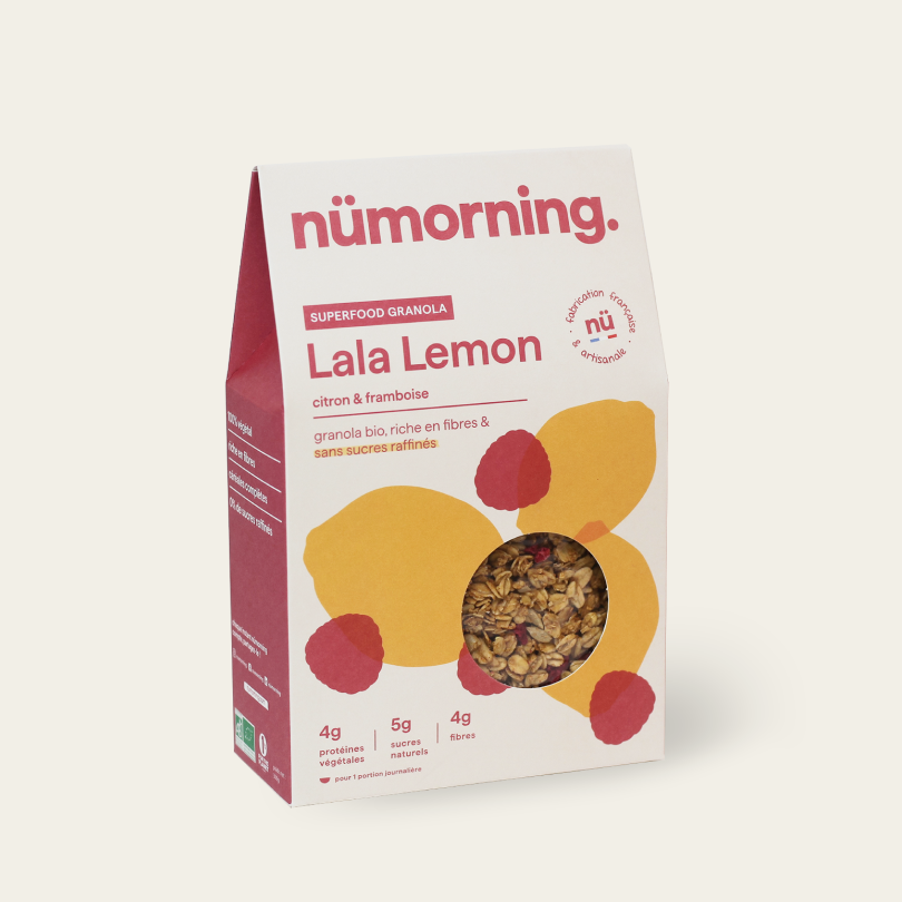 Lala Lemon : granola framboise bio et sans arôme artificiel – nümorning